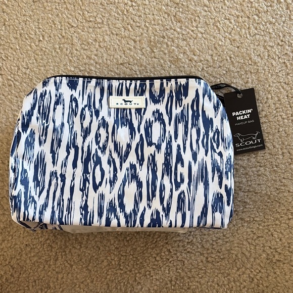 Scout | Bags | Scout Navy And White Patterned Pouch | Poshmark